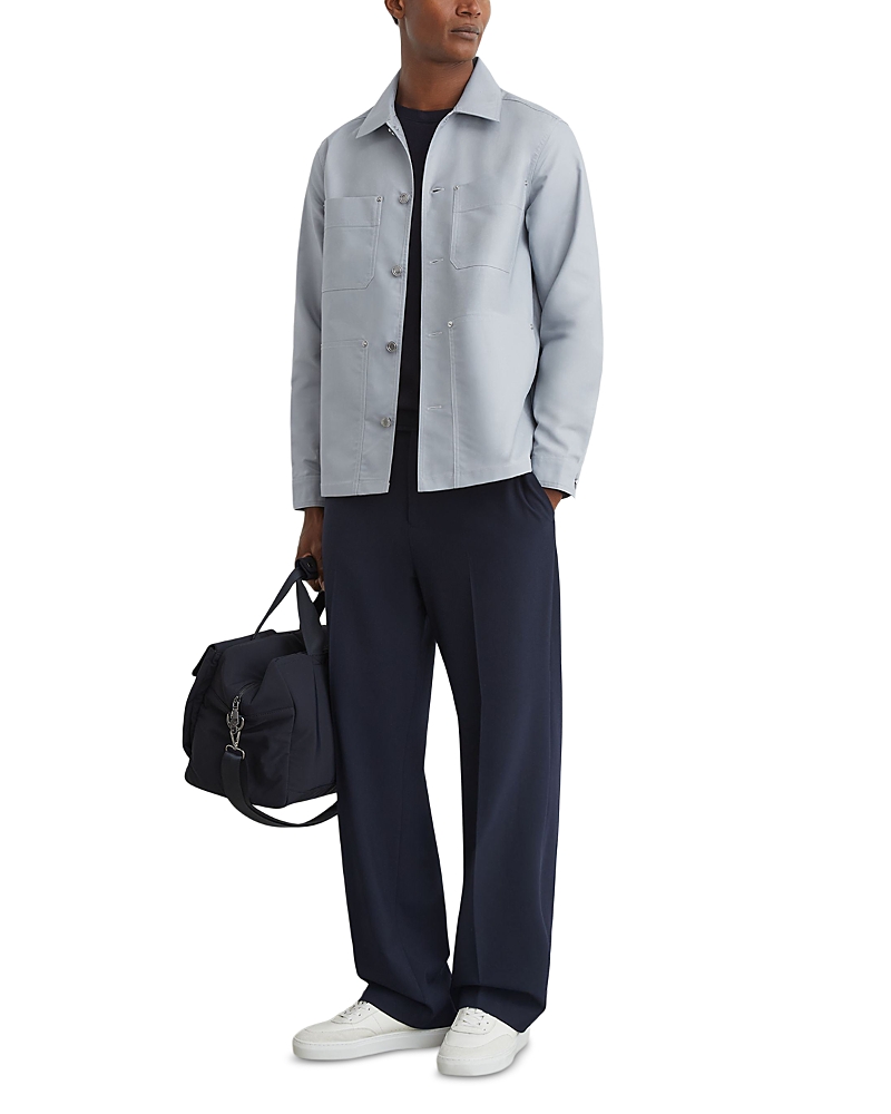 REISS yorker twill four pocket overshirt